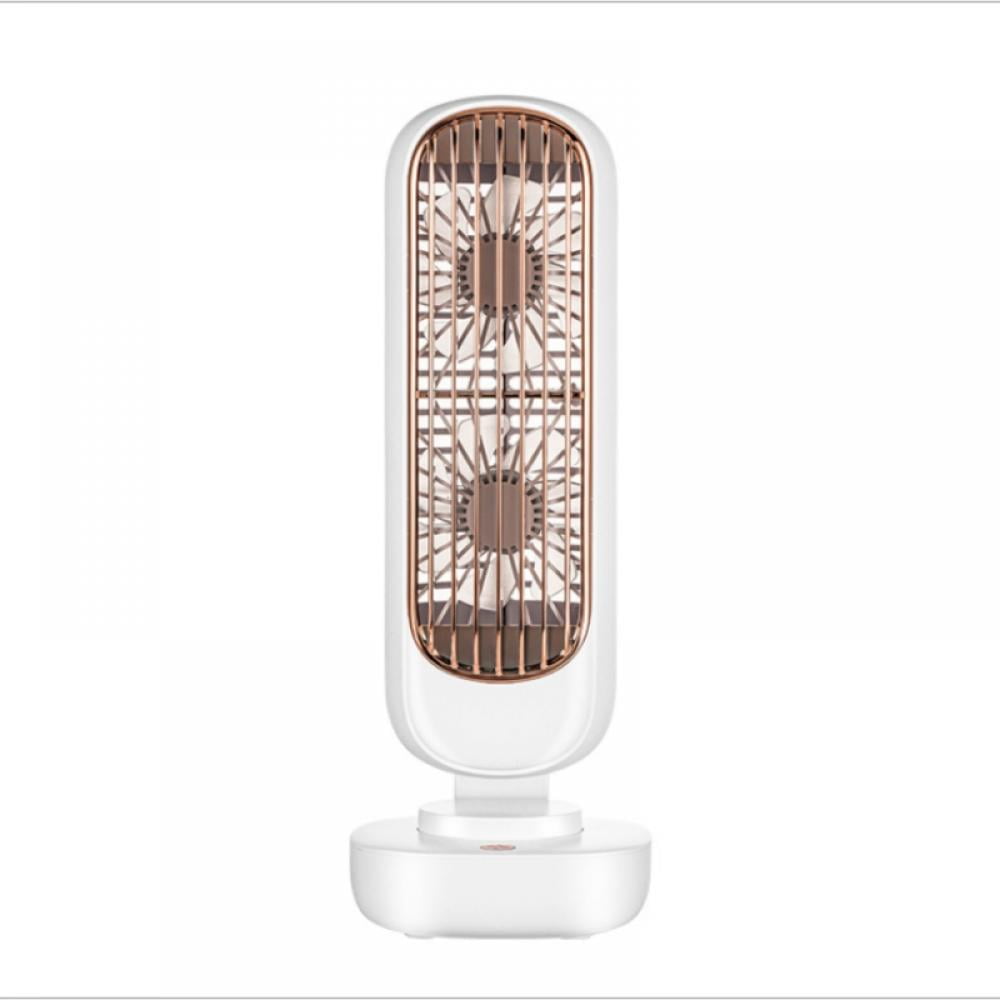Portable Retro Small Tower Fan 2000mah Battery USB Charging Office ...
