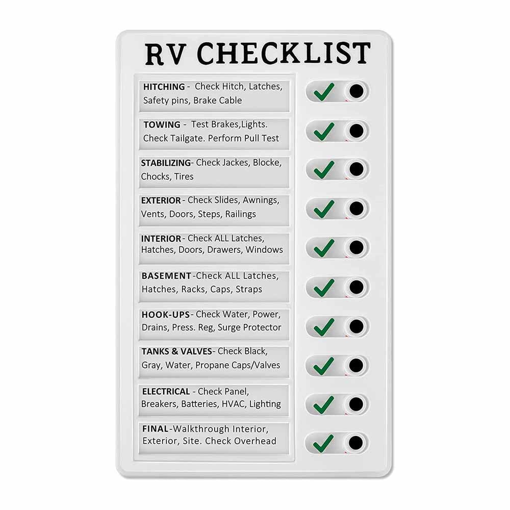 Portable Reusable Checklist Everyday With Slider For Checking Items And ...