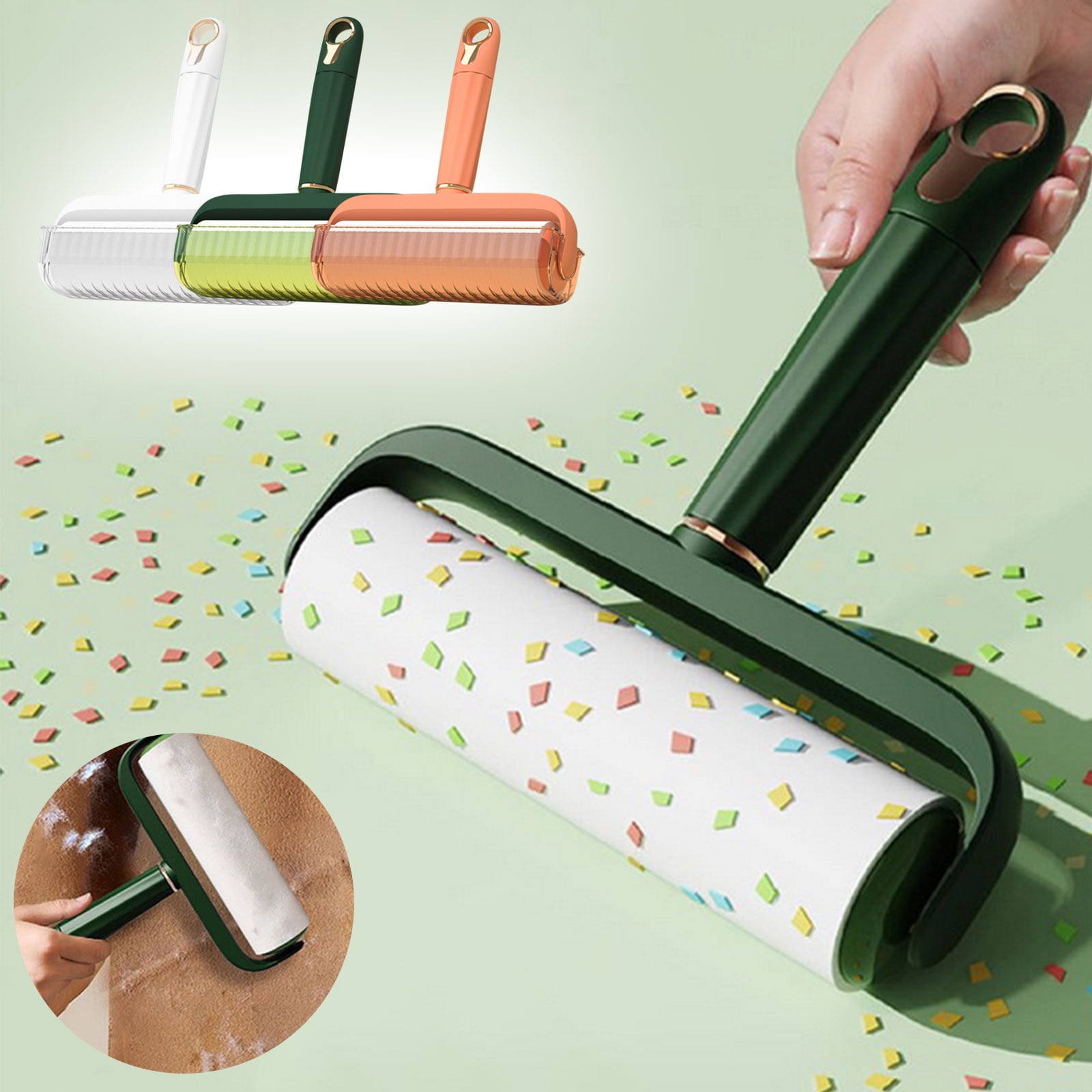 Portable and Reusable Clothes and Pet Hair Sticking Devices, Tearable ...