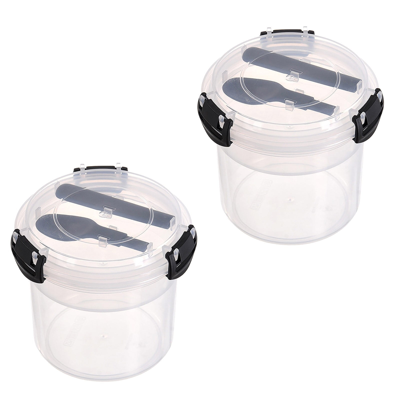 Portable Reusable Cups with Lids 20OZ Leak Proof Snack Container for ...