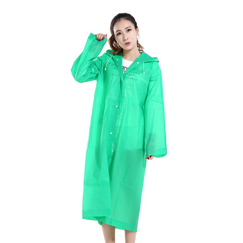 Portable Reusable Men Women Emergency Waterproof Raincoat Canopy ...