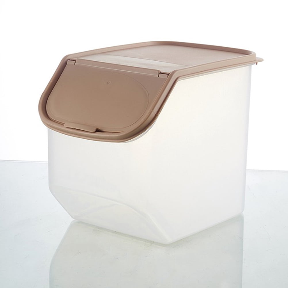 Portable Rice Storage Bin Kitchen Cereal Grain Bean Food Storing Box ...