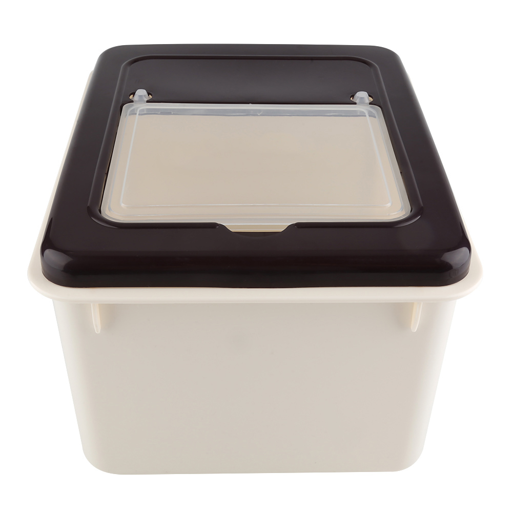 Portable Rice Storage Bin Kitchen Plastic Cereal Grain Bean Food ...