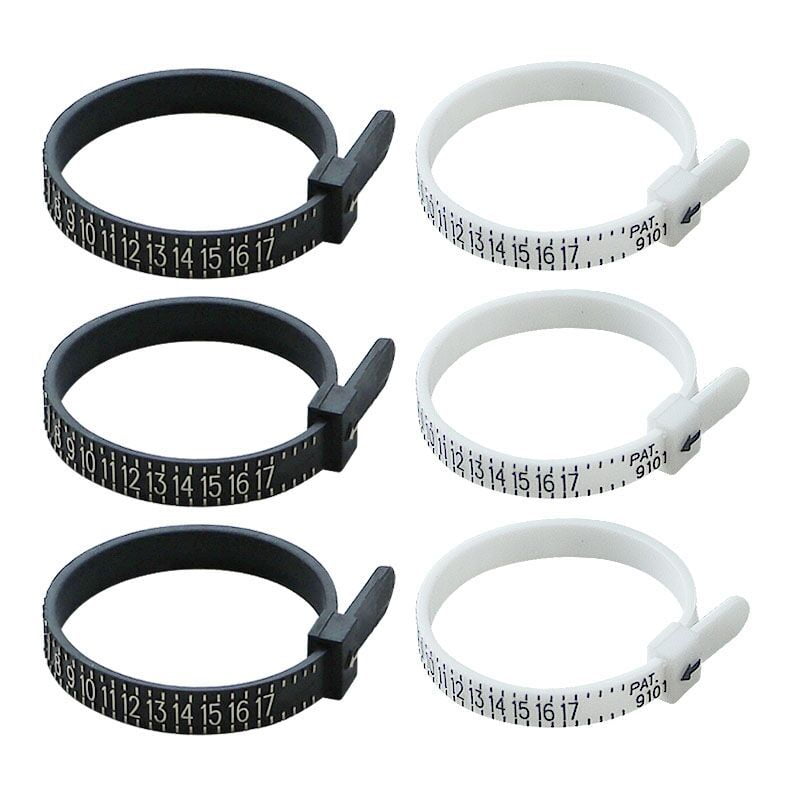 Portable Ring Measuring Tape Finger Circumference Measuring Soft Ruler ...