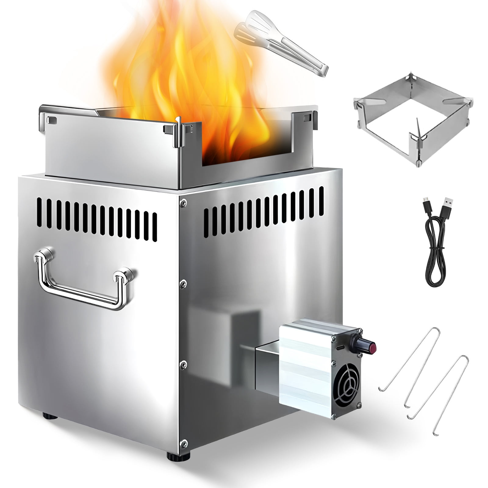 Portable Rocket Camp Stove with Turbo Fan – 20-Second Quick Ignition ...