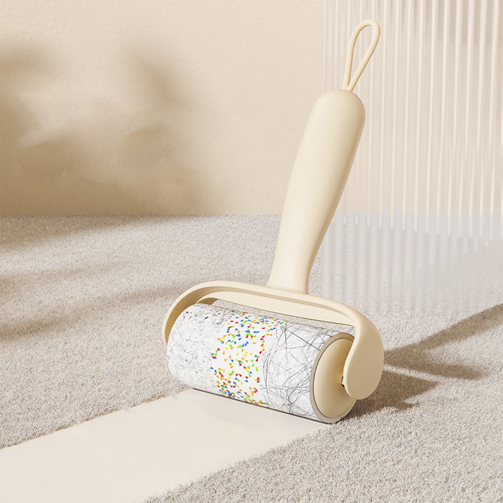 Portable Roller Lint Remover for Clothes & Pet Hair, Reusable Lint ...