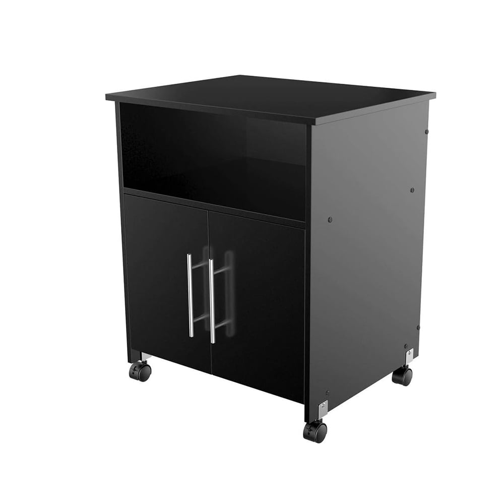 Portable Rolling Mobile Kitchen Island Microwave Utility Cart with 2 ...