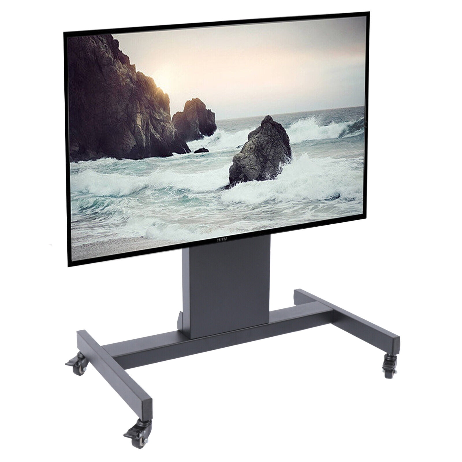 Portable Rolling TV Stand - Rolling TV Cart Monitor TV Stand Adjustable ...