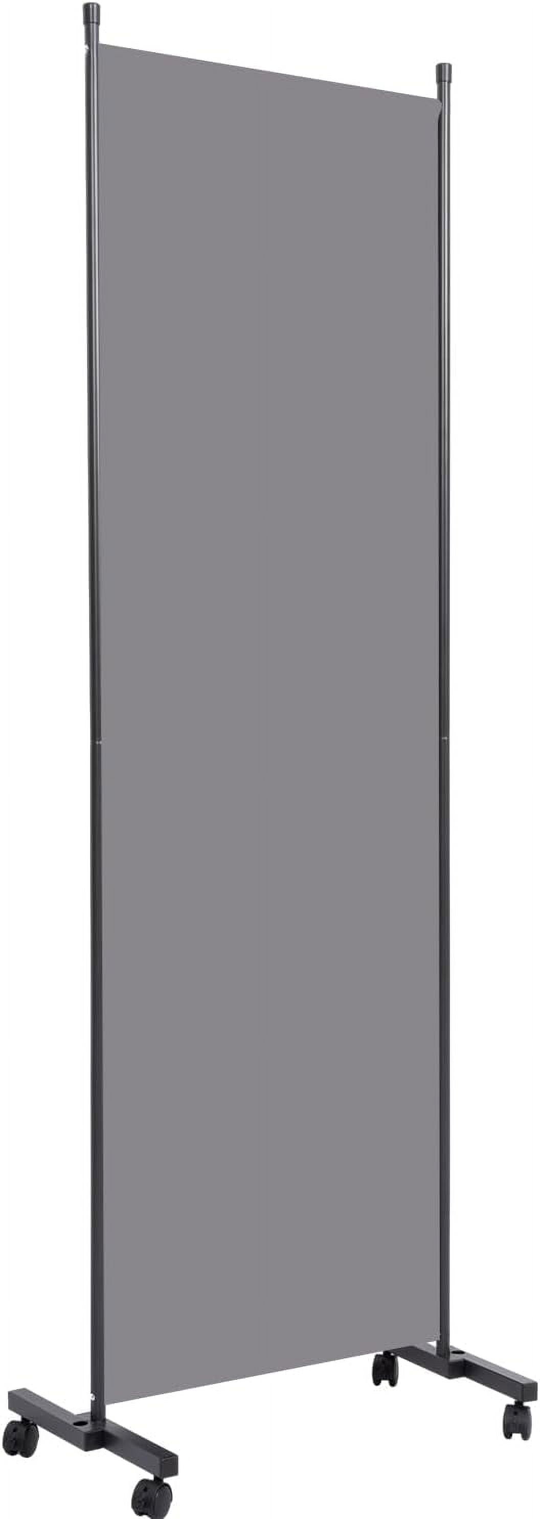 Portable Room Divider 22'' Single Panel Partition with Wheels for Room ...