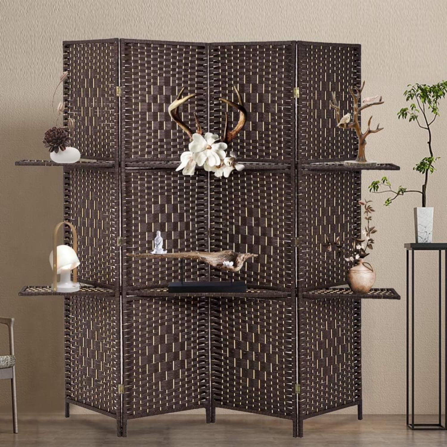 Portable Room Divider - Folding Privacy Screen Room with Removable 2 ...
