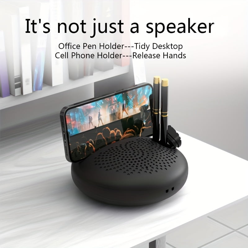 Portable Rope Speaker with TWS, Surround Sound & Phone Stand - Wireless ...