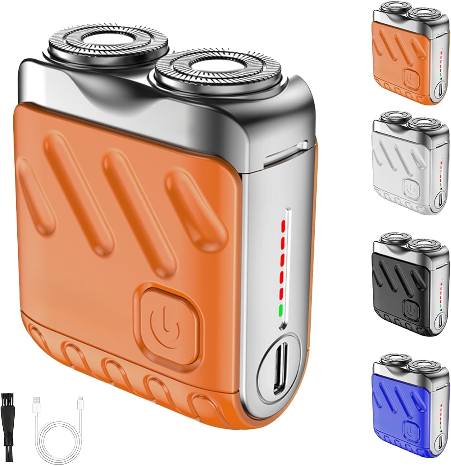 Portable Rotary Dual Ring Electric Shaver, 2025 New Mini Dual-Head ...