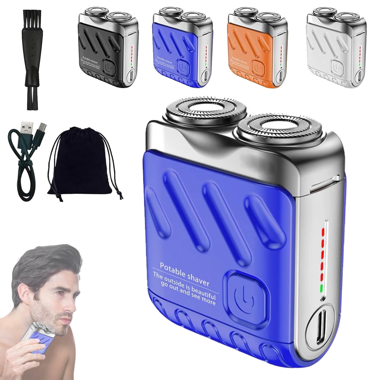 Regularlyk Shaver, Regularlyk Portable Rotary Dual Ring Electric Shaver ...