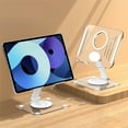 Portable Rotating Tablet Stand, Adjustable Phone Holder for Desktop ...