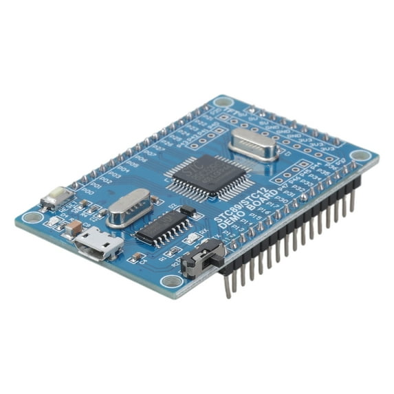 Portable STC89C52 STC51 Cores Development Board Featuring LED Indicators for Real Time Statuses ...