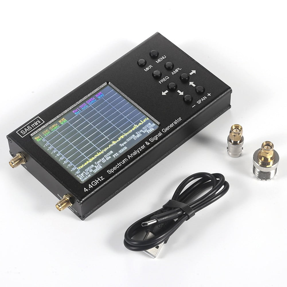 Portable Sa6 Mini Spectrum Analyzer 35M-4400Mhz 3.2In Lcd Wireless ...