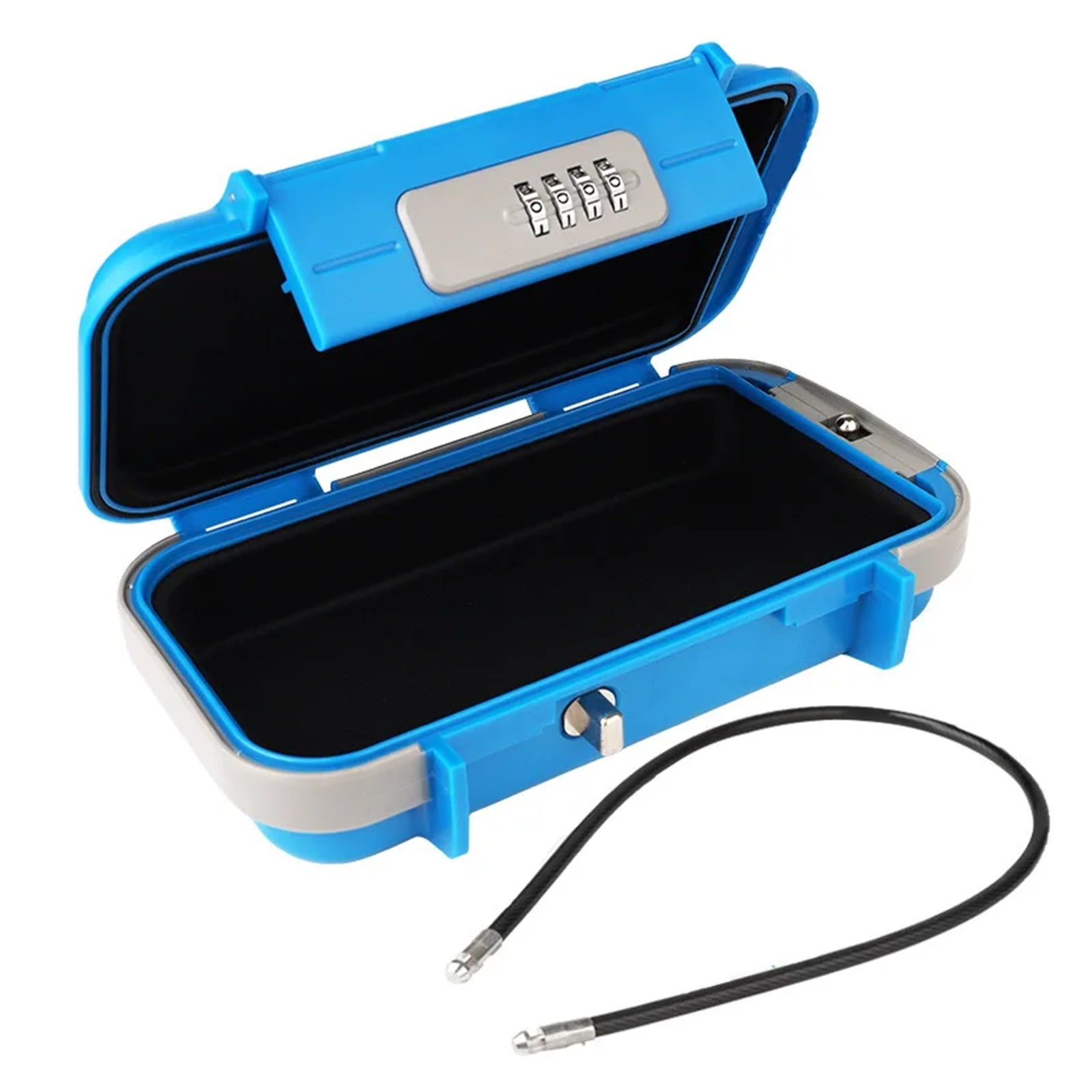 Portable Safe Box Travel Safe Box Large Capacity Security Lockbox Code ...