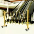 Portable Safety Barrier with Casters Expandable Metal Barrier Gate ...