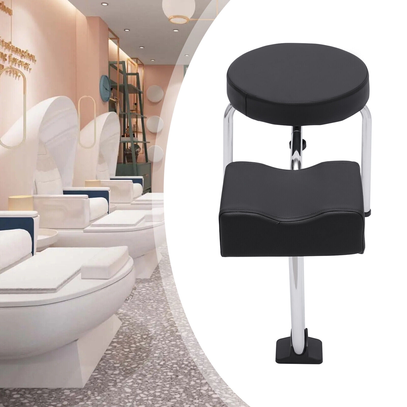 Portable Salon Spa Pedicure Stool Foot Rest Stool Chair Height Length ...