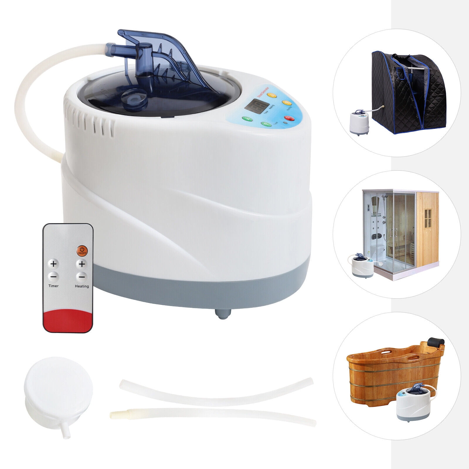 4L Home Sauna Steamer Machine, 1300w Portable Body Steam Generator Pot ...