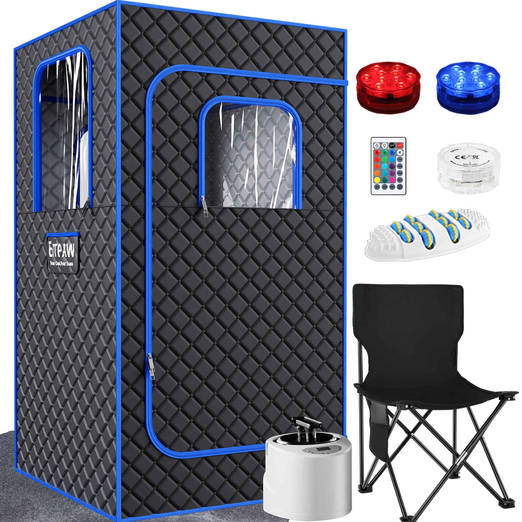 Portable Sauna Tent, Pop up Sauna, Personal Steam Sauna w/ Foldable ...