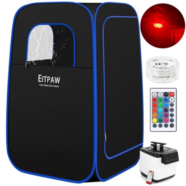 "KUUFER Large 77""H Full Body Indoor Sauna, Gothic Roof, Far Infrared ...