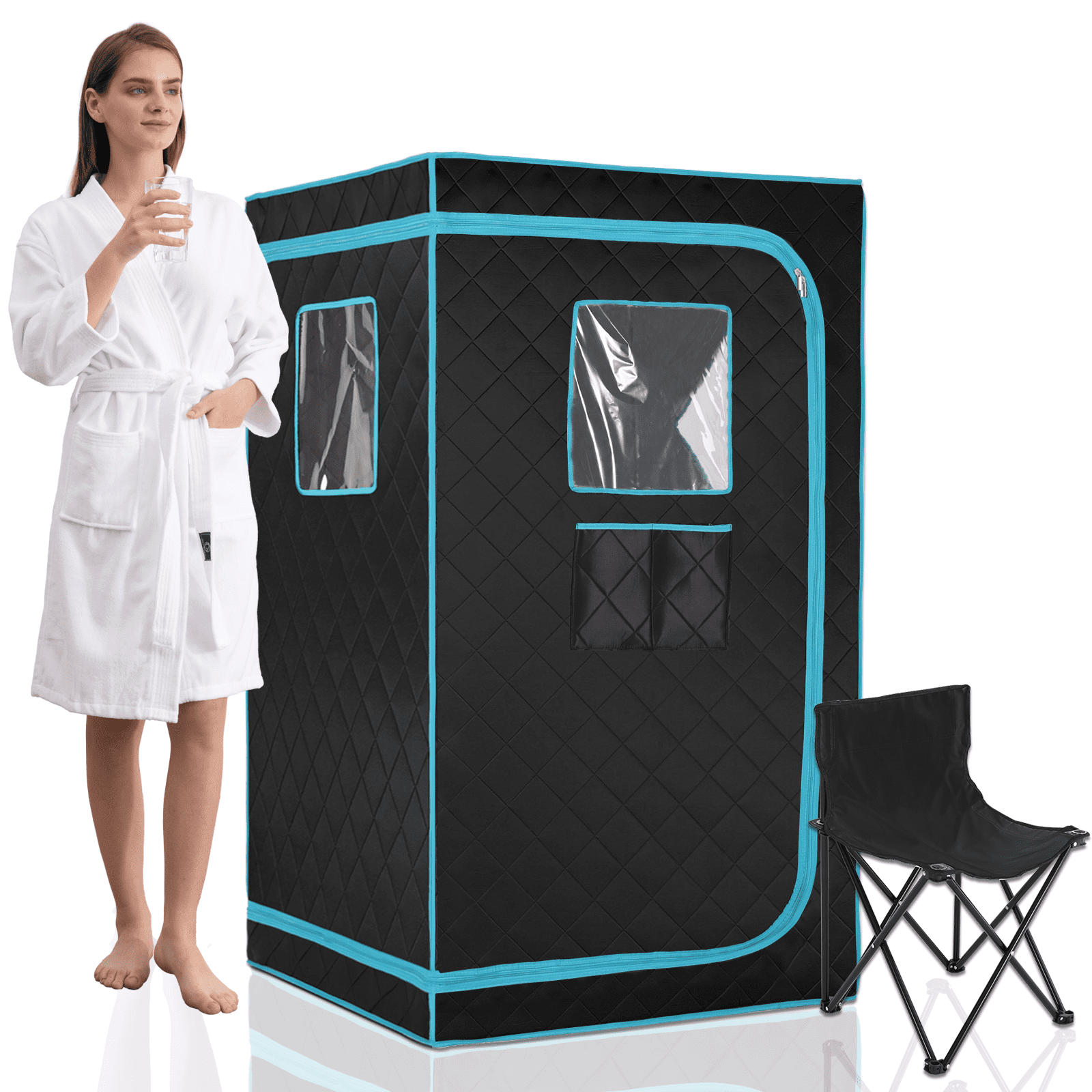 Portable Sauna Tent with Steam Generator, Remote Control, Foldable ...