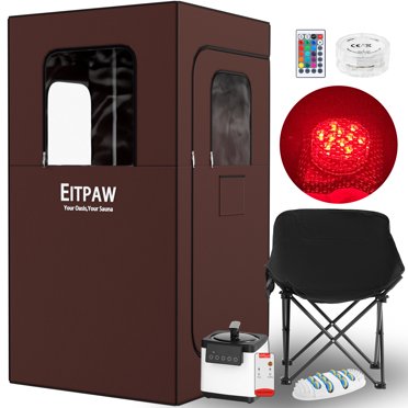 "KUUFER Large 77""H Full Body Indoor Sauna, Gothic Roof, Far Infrared ...