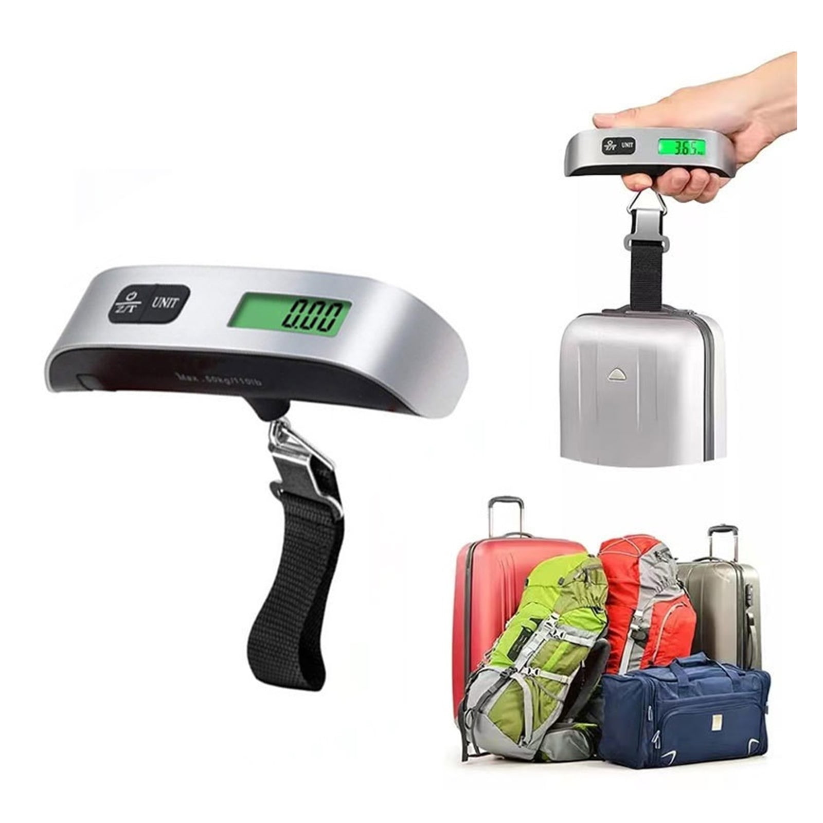 Portable Scale Digital LCD Display 110lb/50kg Electronic Luggage ...