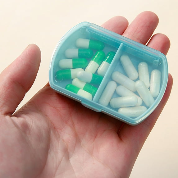 Portable Sealed Pill Organizer - Moisture-Proof Weekly Medicine ...