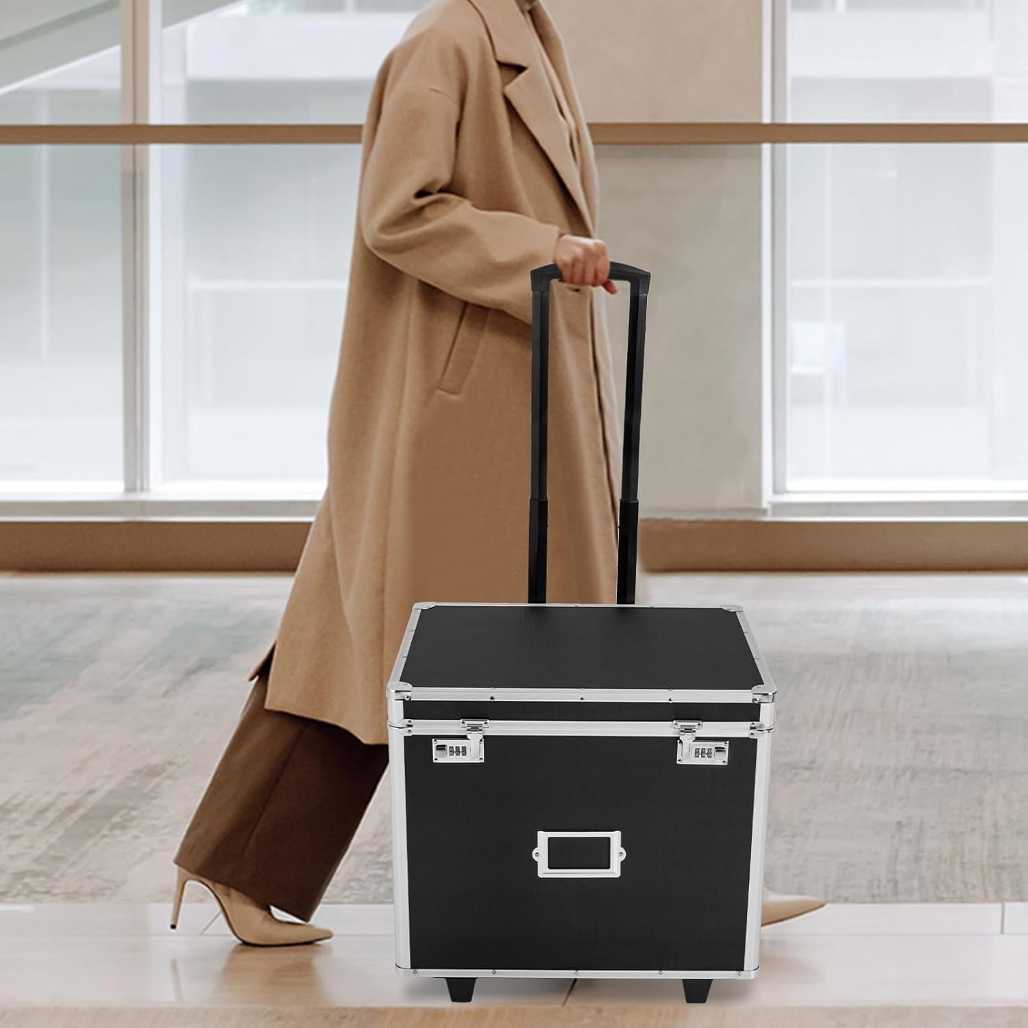 Portable Secure Letter/Legal Chest Lockable Storage Filing Box With ...