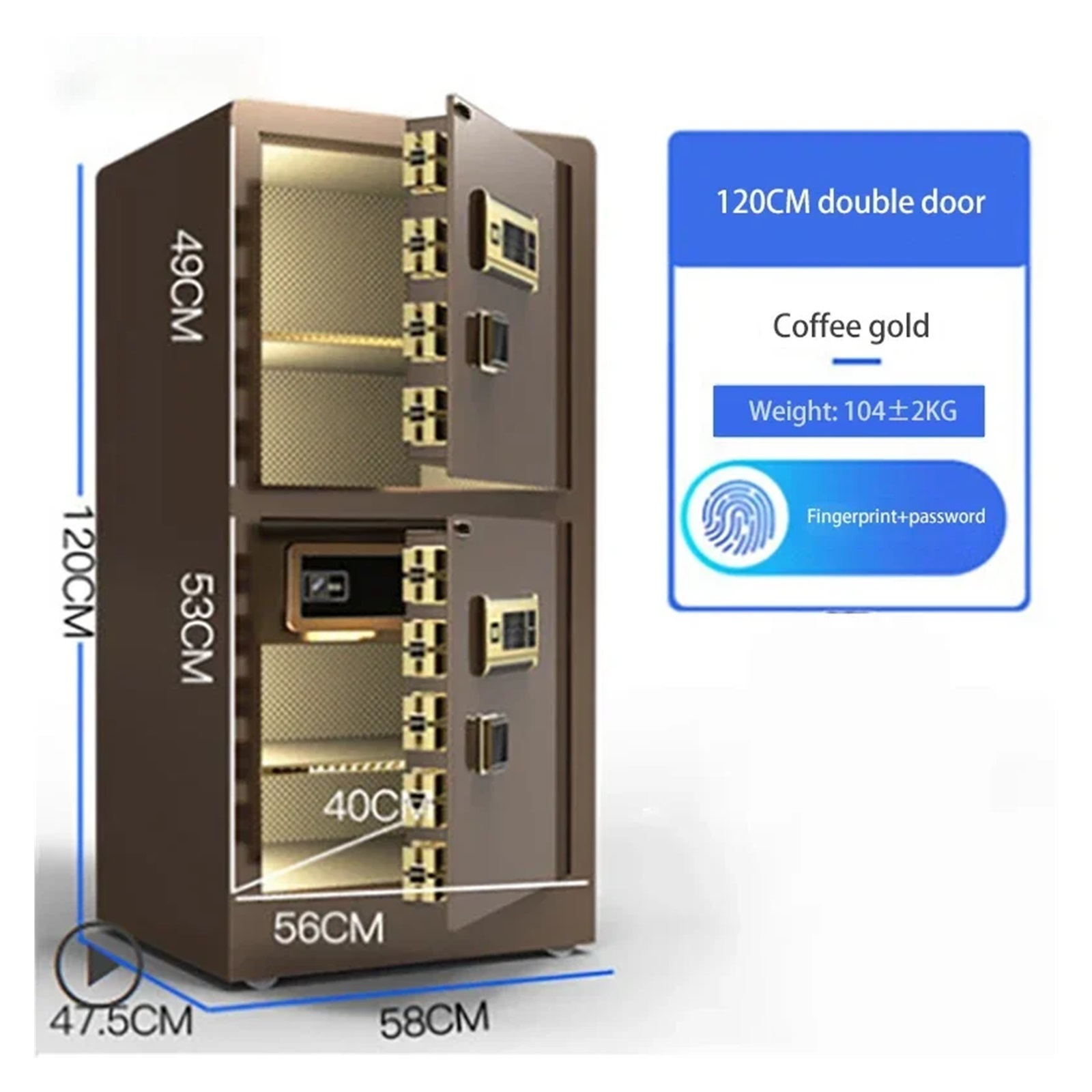 Portable Security Chest, 1.2m Hight Safe Box Home Anti-theft Box Small ...