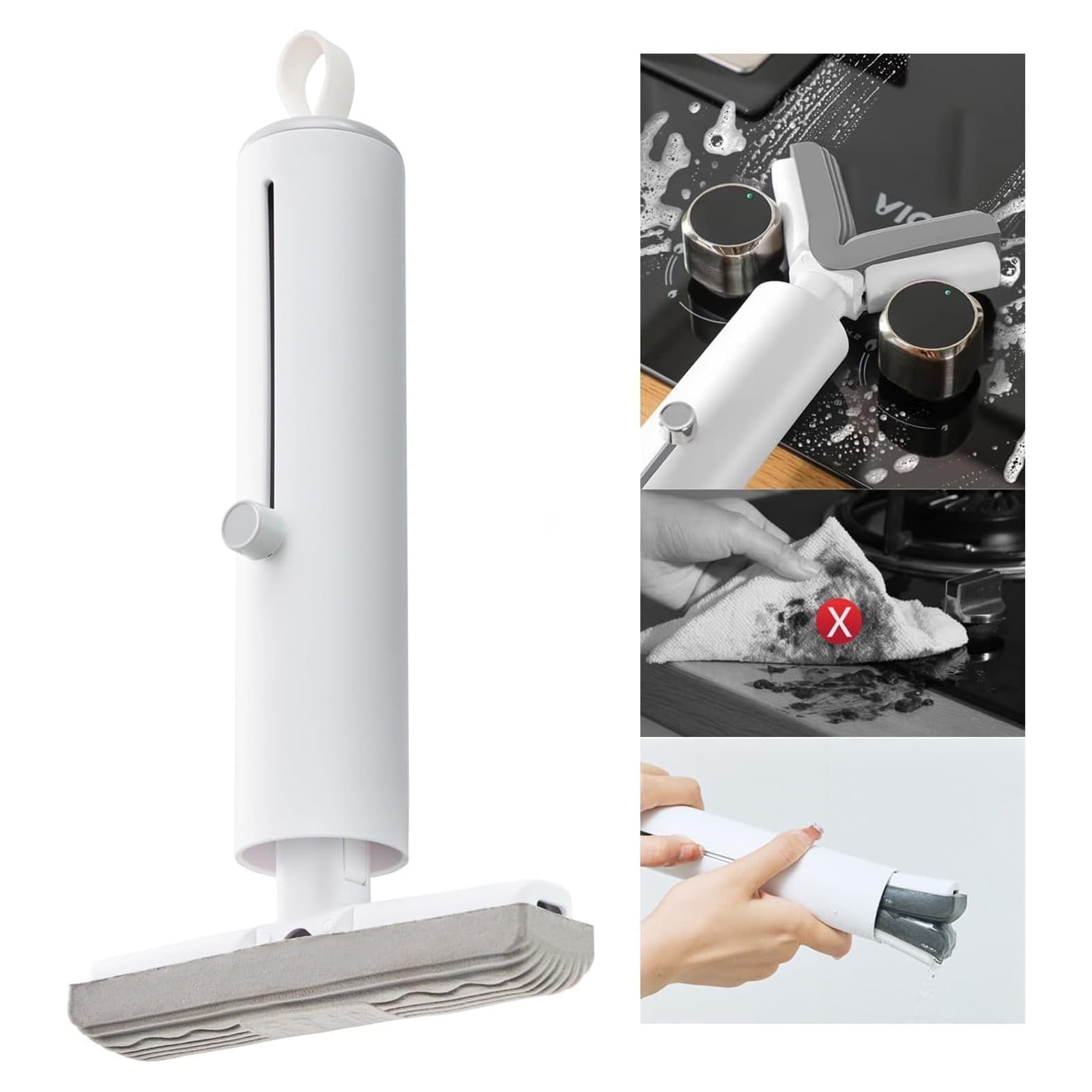 Portable Self Squeezing Mini Mop Easy Self Small Mop Dry Mop Cleaning ...