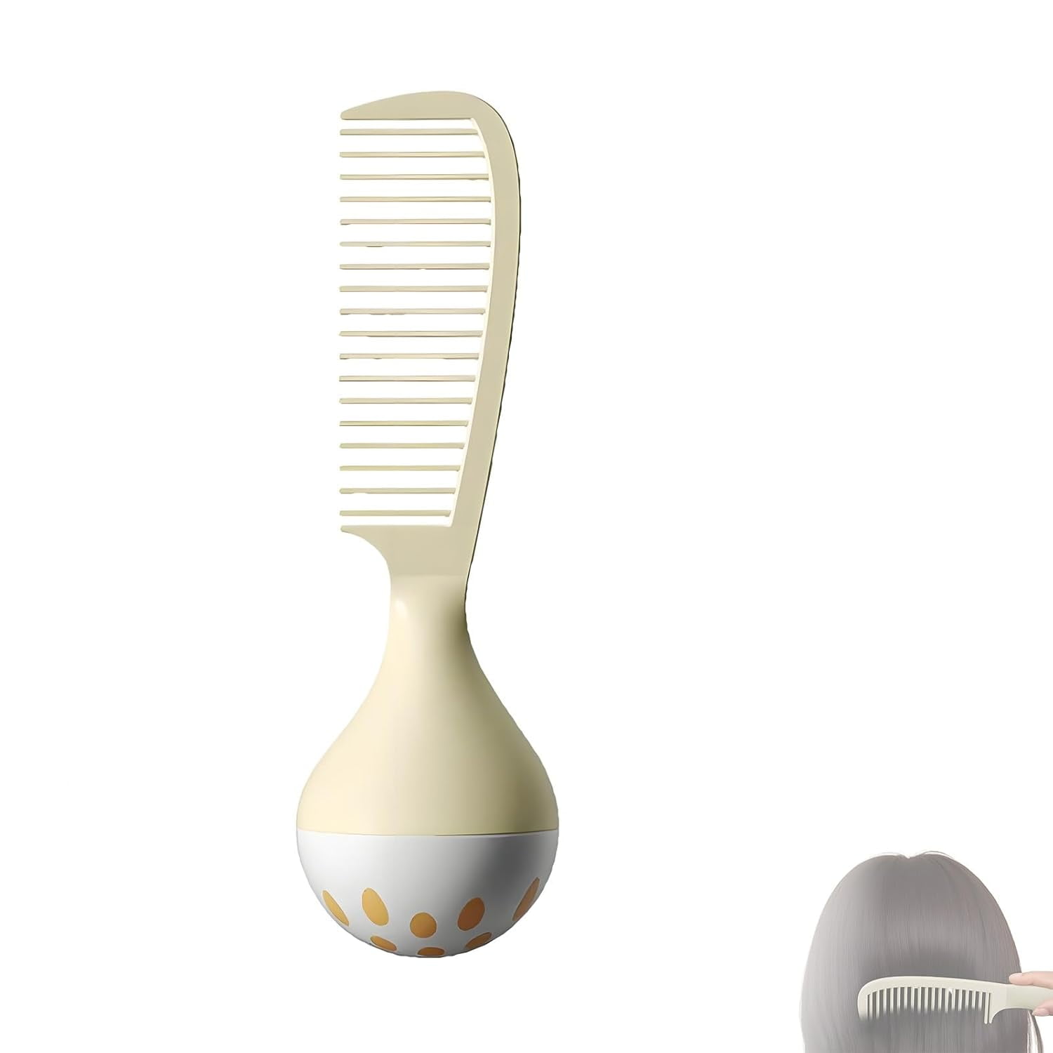 Portable Self-Standing Comb, Self-Standing Hair Comb with Weighted Base ...