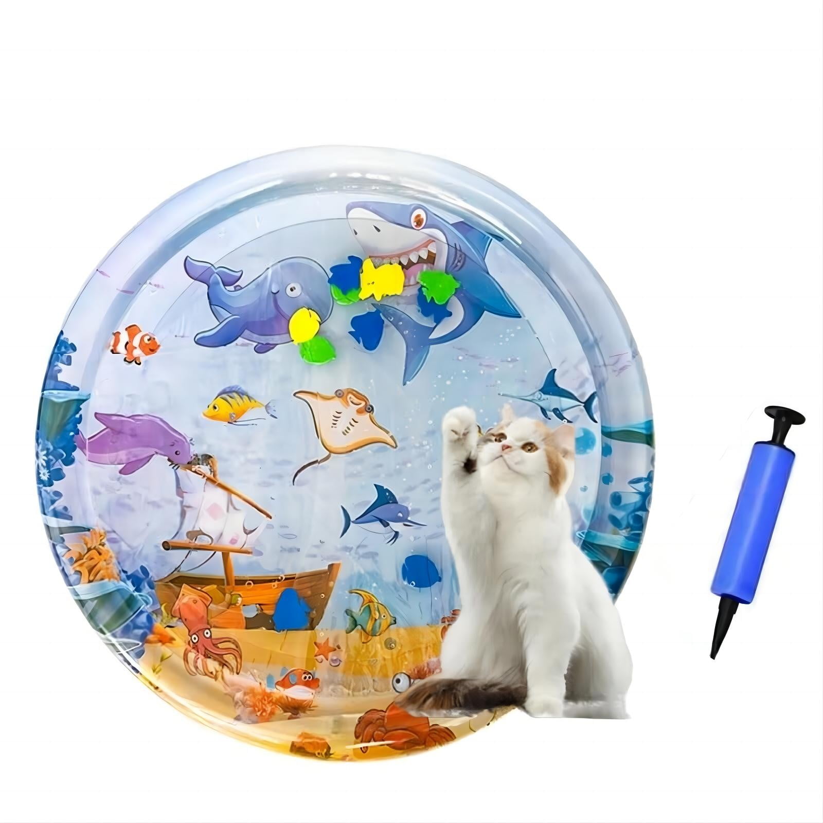 Portable Sensory Play Mat Lying Down Water Play Mat Summer Pet Mat ...