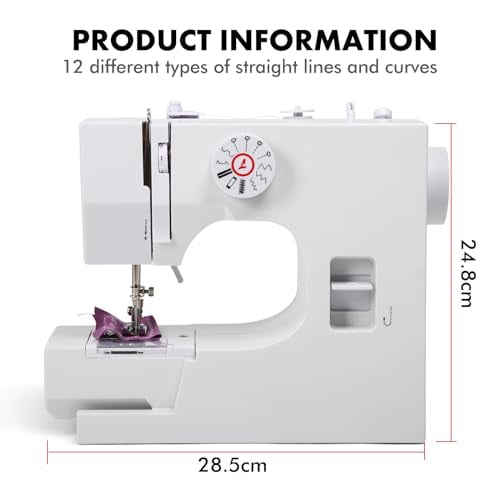Portable Sewing Machine for Beginners and Kids with 12 Stitch ...