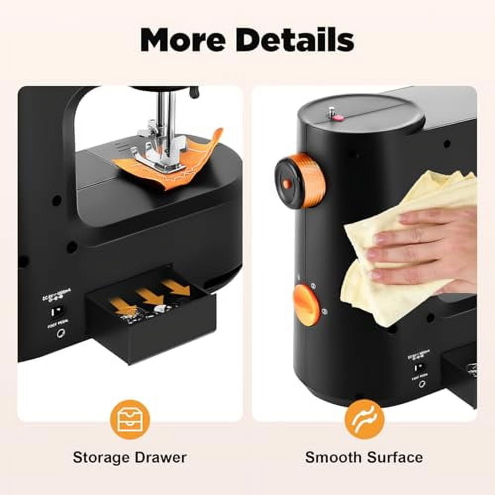 Portable Sewing Machine, Sewing Machine for Beginners, Compact Sweing ...