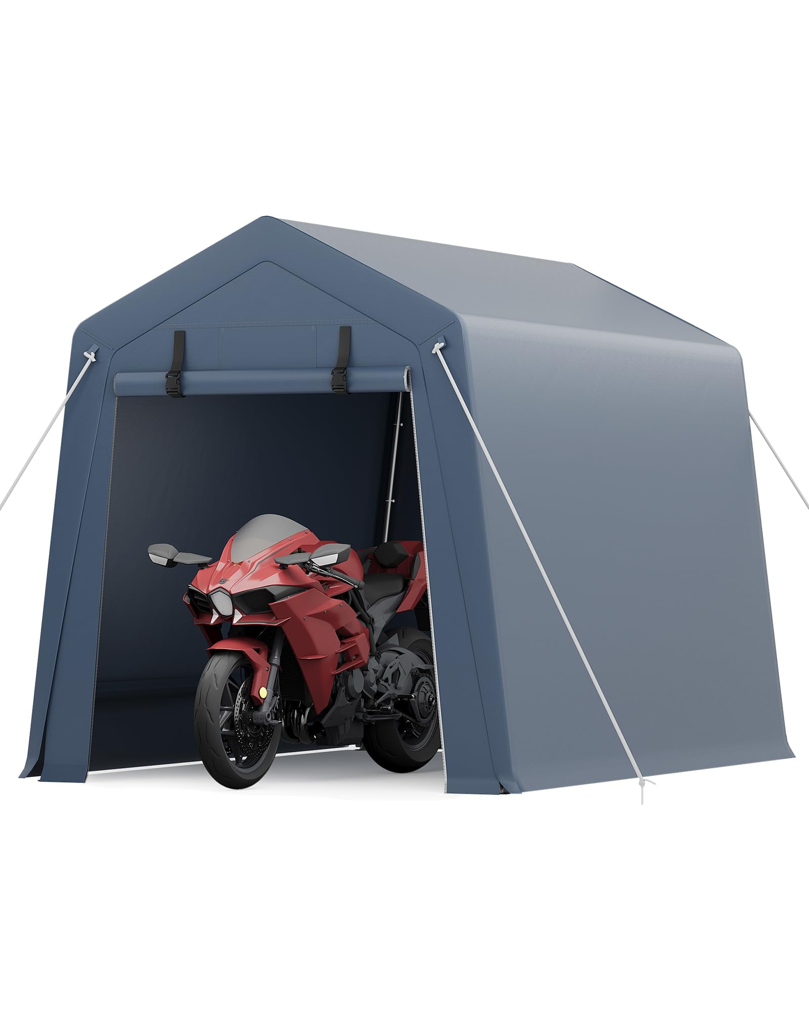 Portable Shed Outdoor Storage Shelter, 6x6 FT/6x8 FT Heavy Duty Instant ...