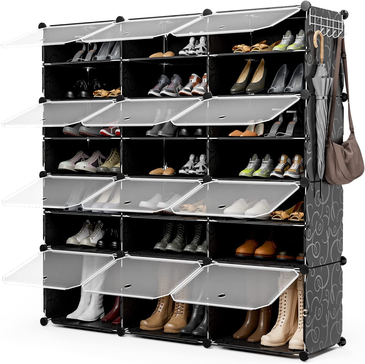 Portable Shoe Rack Organizer, 48 Pairs Expandable Modular Shoe Storage ...