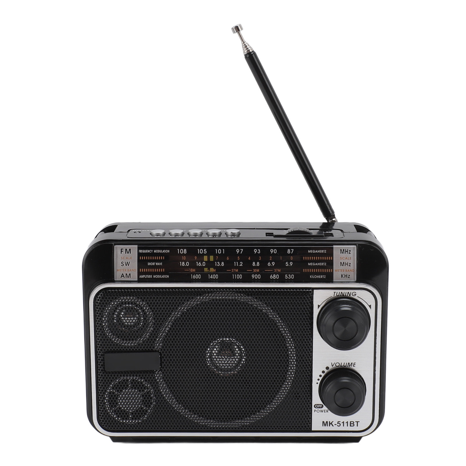 Portable Shortwave Radio FM AM SW Bluetooth 5.0 Multifunction Multi ...