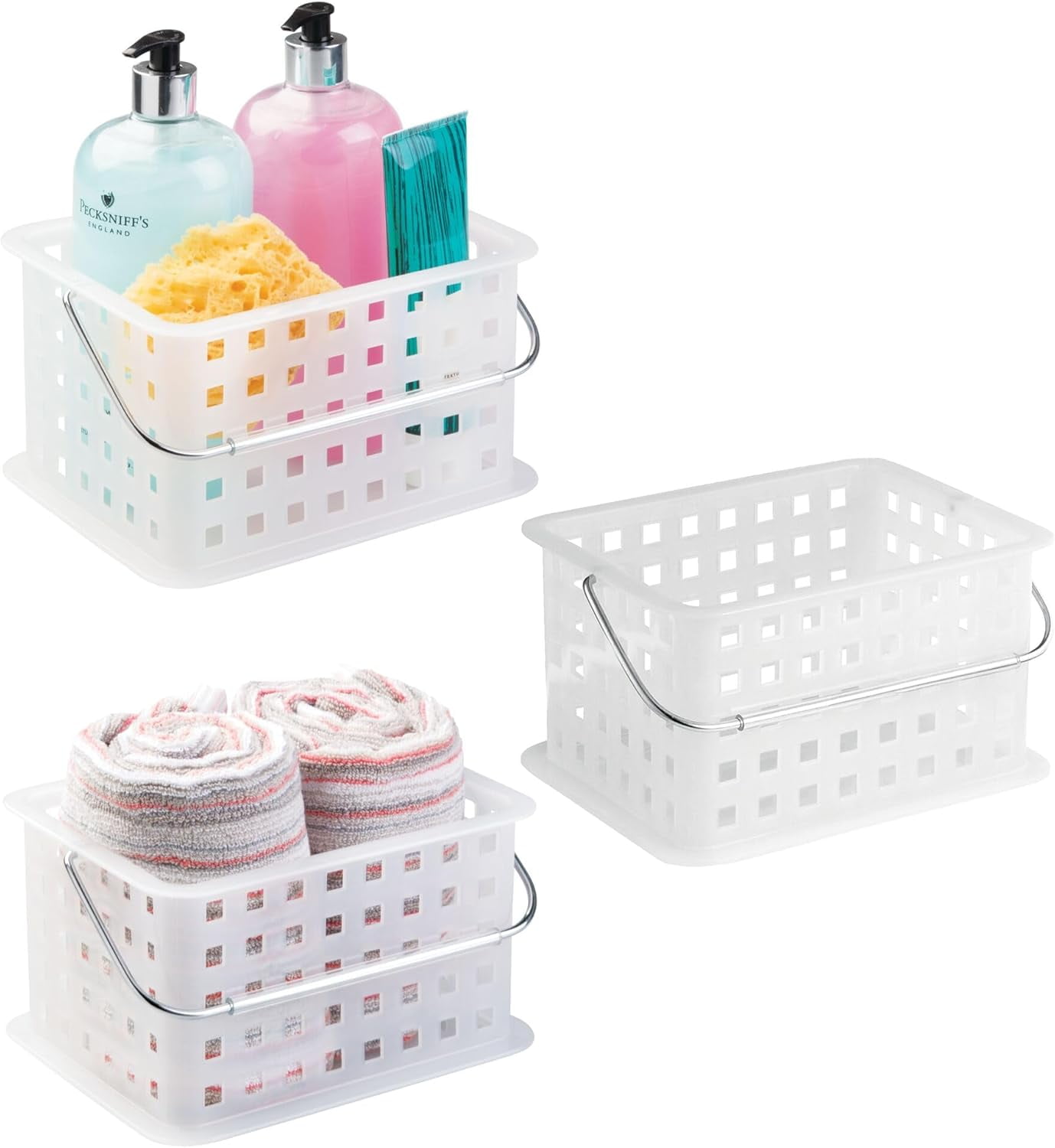 Portable Shower Caddy Basket with Handle for College Dorm or Bathroom ...