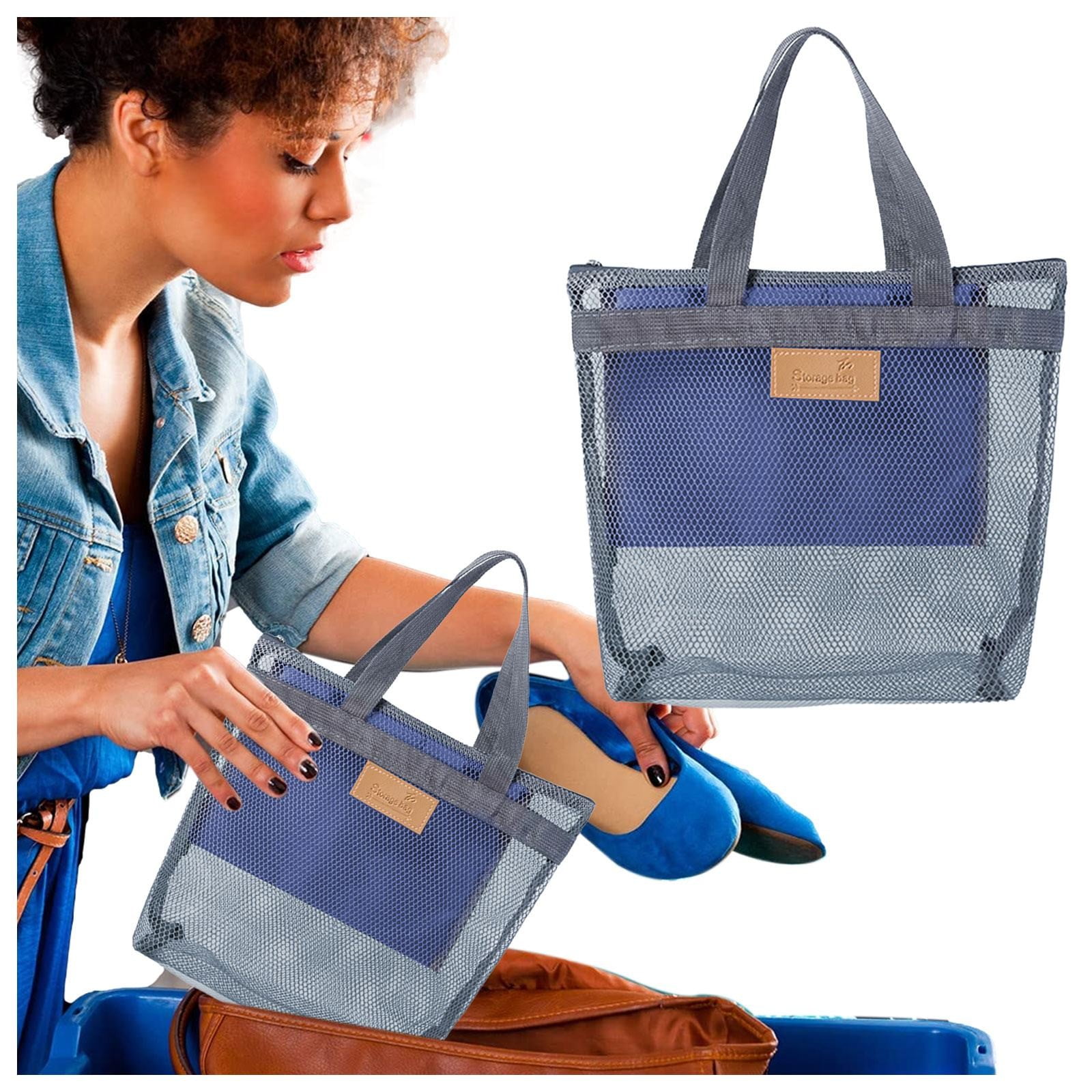 Portable Shower Caddy Mesh Shower Caddy Tote Bag Quick Dry Hanging ...