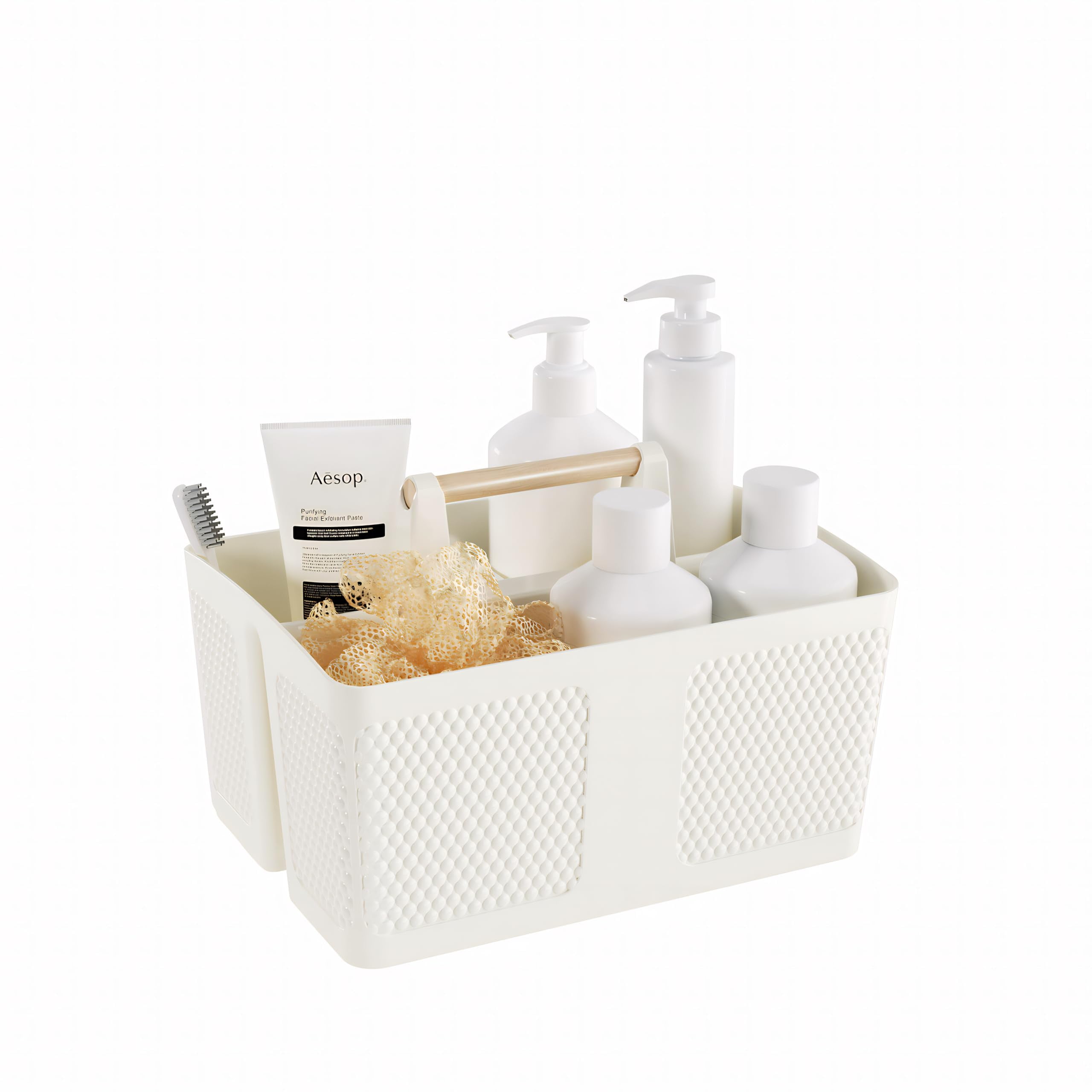 Portable Shower Caddy Organizer with Handle, Rust Resistant Bathroom ...