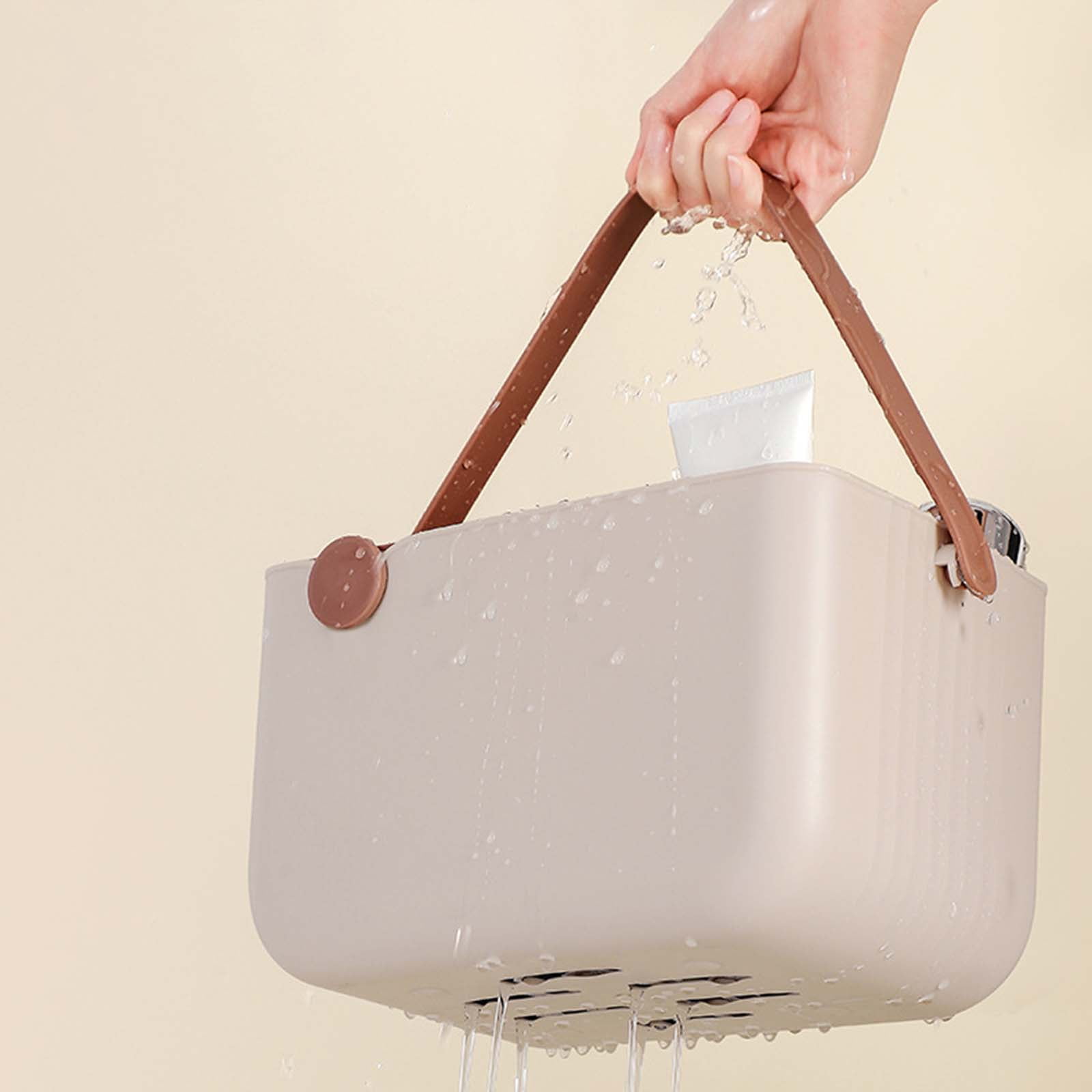 Portable Shower Caddy Plastic Organizer Storage Tote With Handles ...