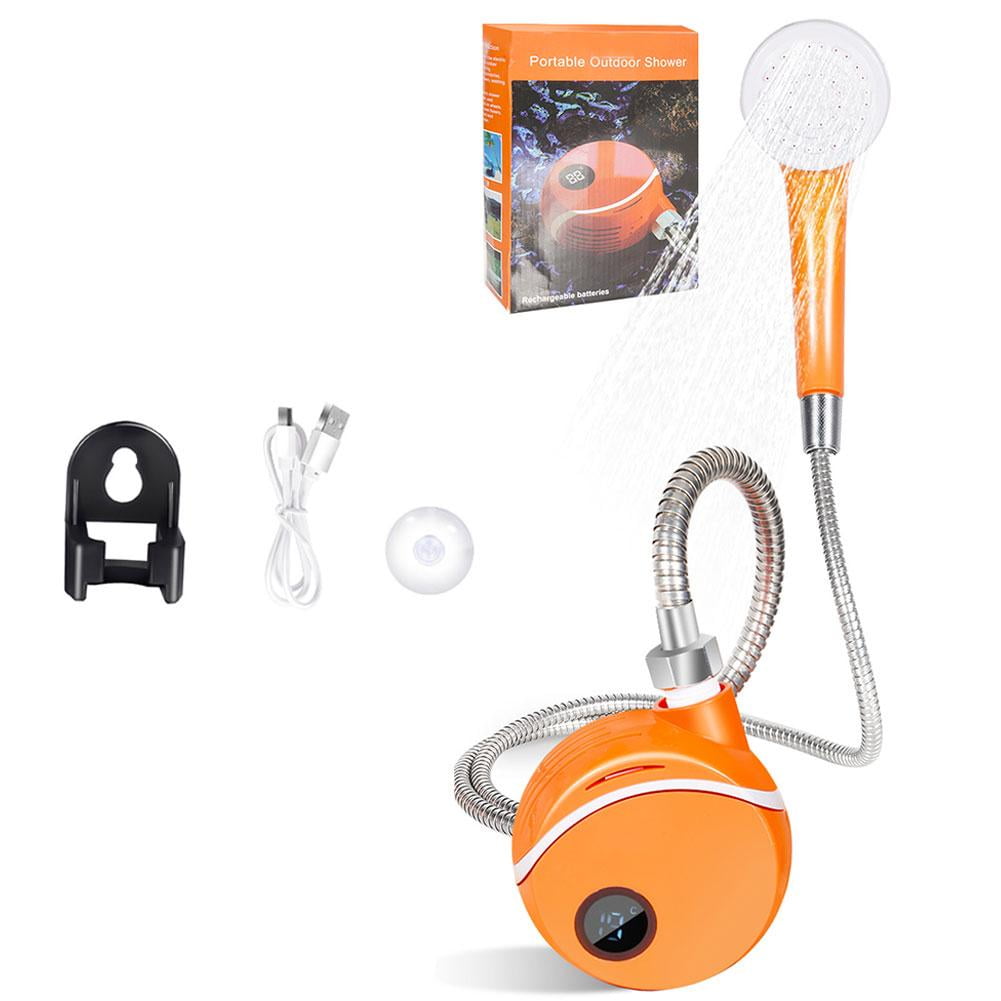 Portable Shower for Camping, 2200mAh Outdoor Upgrade Rechargeable ...