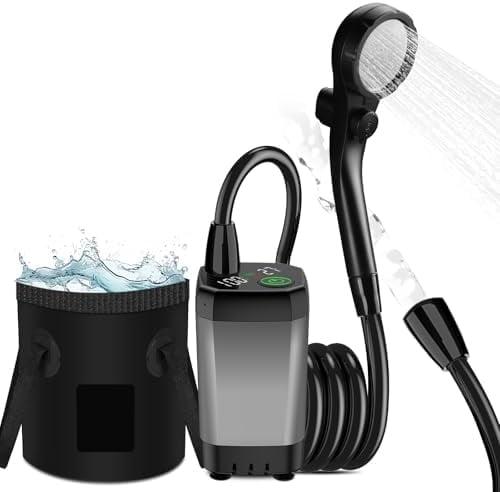 Portable Shower, Portable Shower for Camping with 5 Gallon Collapsible ...