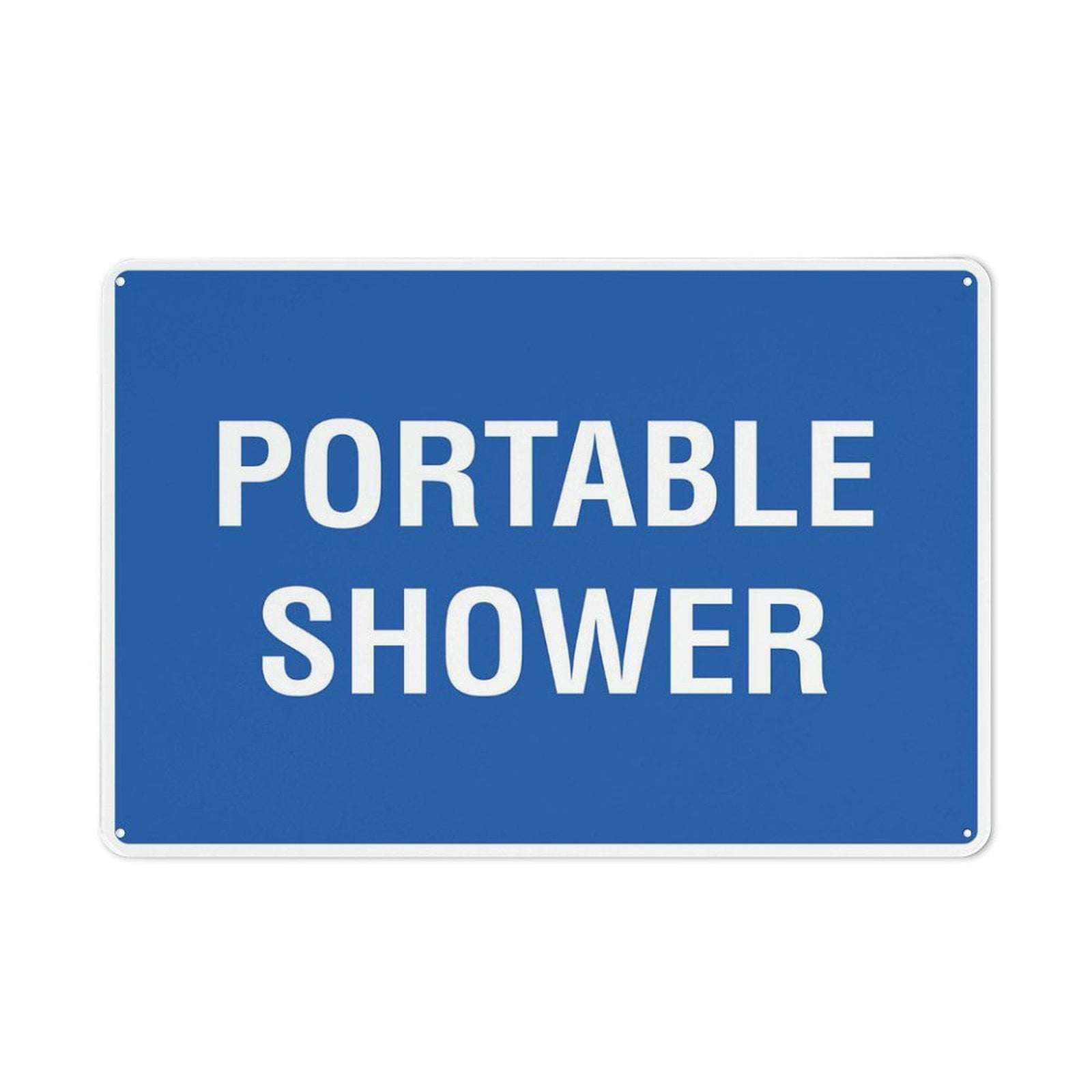 Portable Shower Sign Outdoor Metal Sign - 12 X 8 Metal Signs For ...