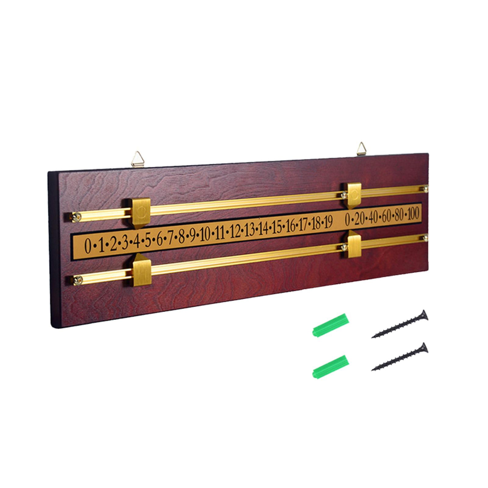Portable Shuffleboard Wall Mounted Scoreboard Billiard Score Keeper ...