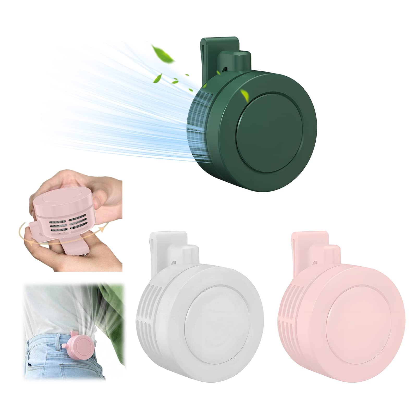 Portable Silent Bladeless Small Electric Fan Clip, Bladeless Fan With ...