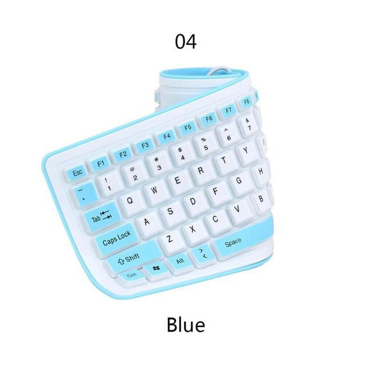 Portable Silent Foldable Silicone Keyboard Usb Flexible Soft Waterproof ...